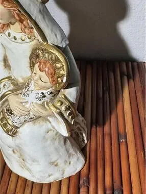 Toys | Vintage Made In Japan Holy Family Paper Mache Nativity Figurines ...